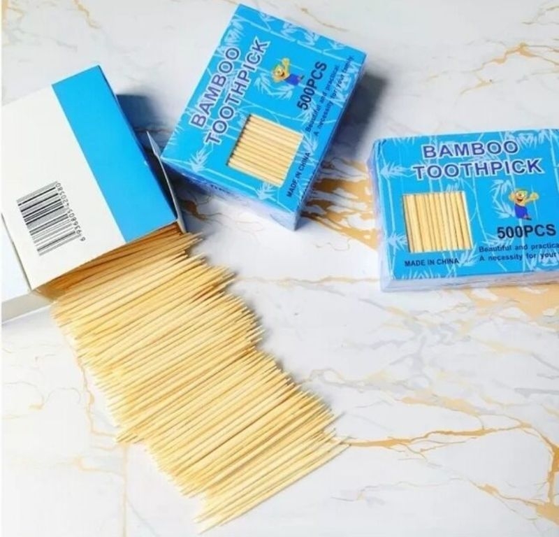 1pc Bamboo Toothpick 500pcs | Shopee Philippines