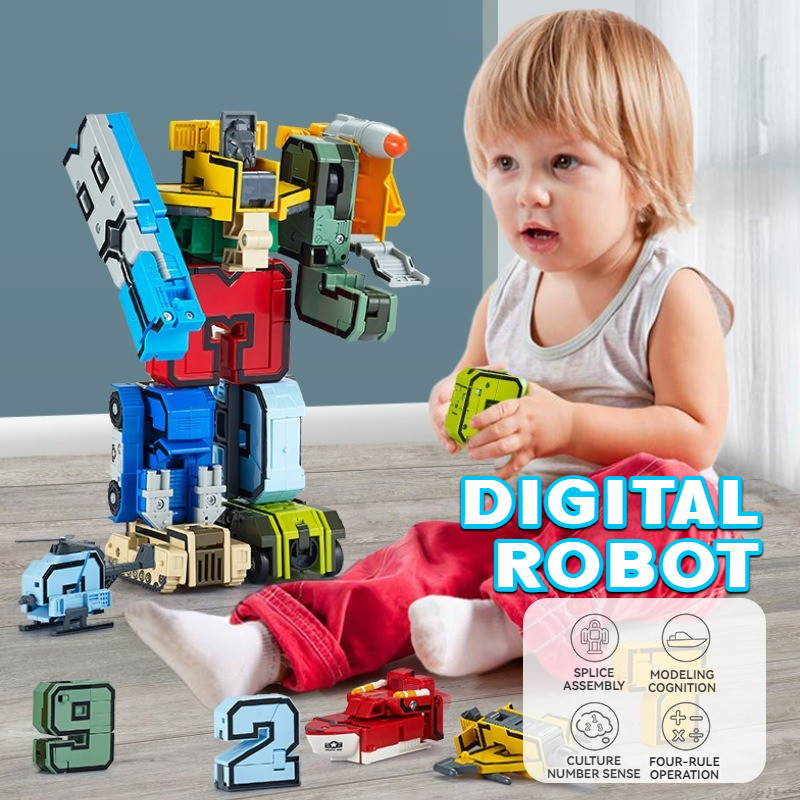 Toybus Number Deformation Robot Toy | Shopee Philippines