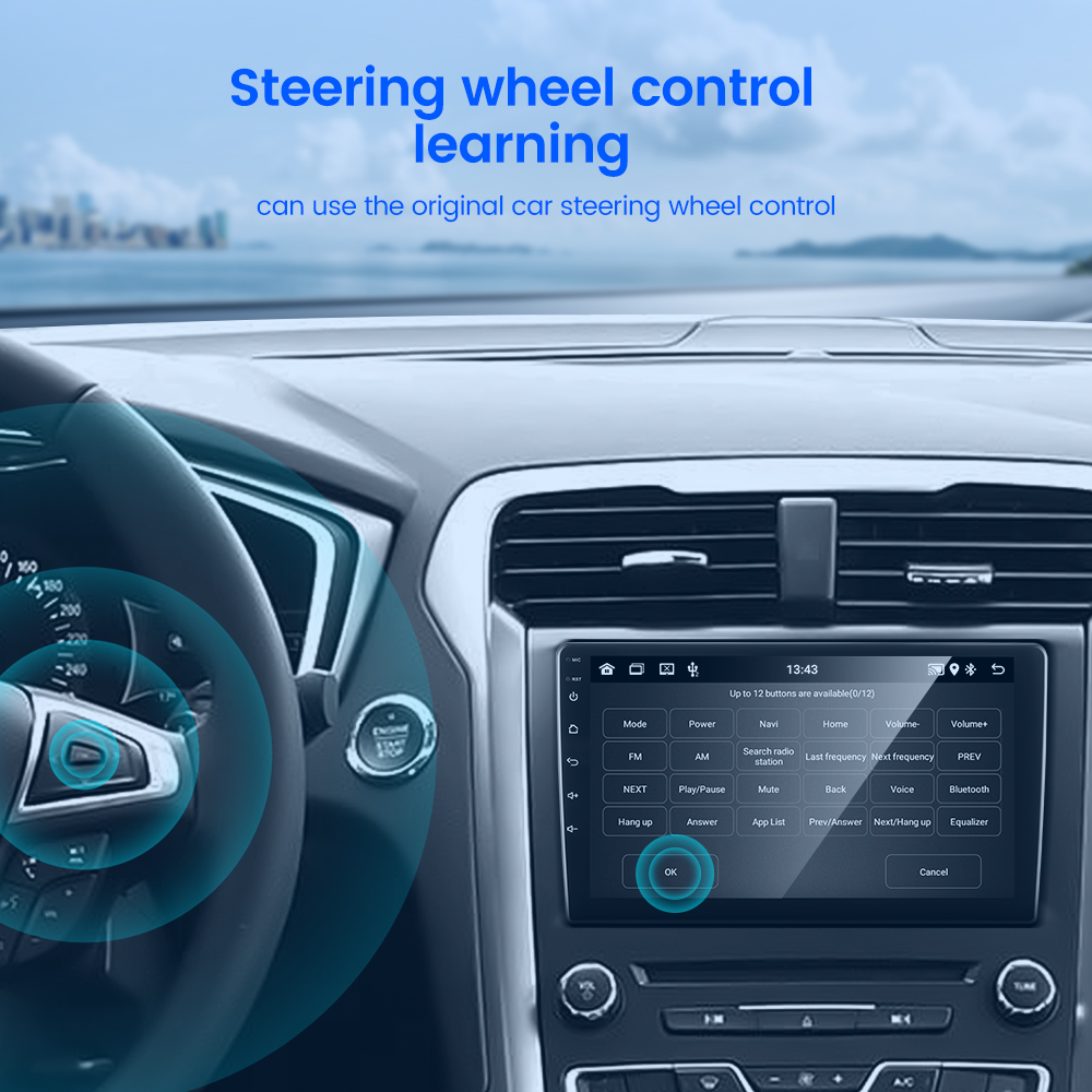 GEARELEC 9/10 Inch Android Head Unit 1DIN Android Car Radio Touch ...