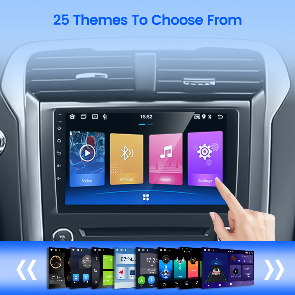 GEARELEC 9/10 Inch Android Head Unit 1DIN Android Car Radio Touch ...