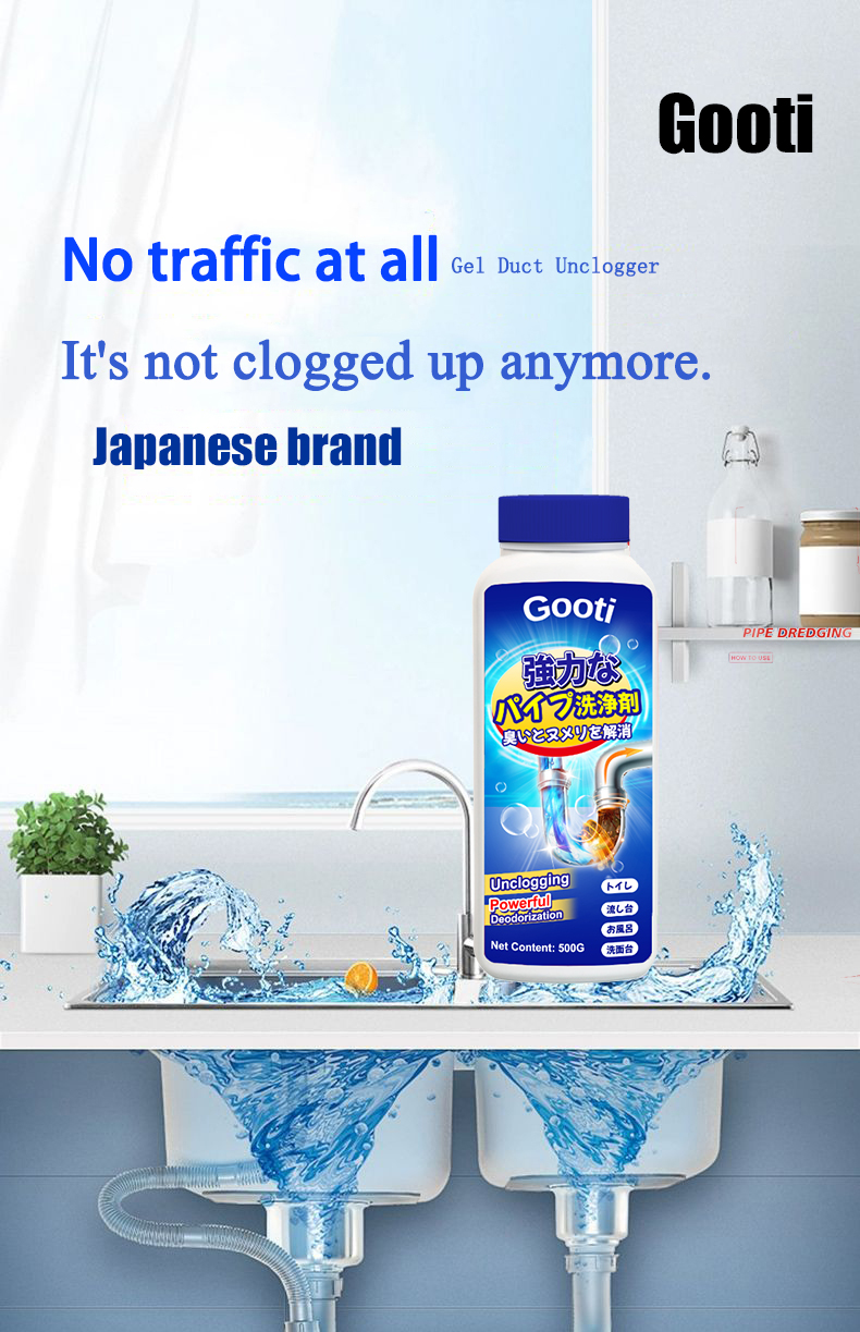 500G Sink Toilet Pipe Clogged Remover Dredging Agent Dissolve Baradong ...