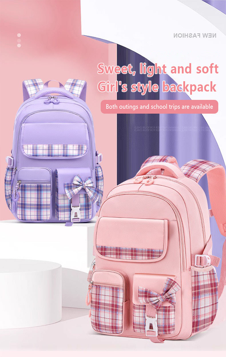 Travel Bag School Bag for Kids Girl Waterproof Large Capacity Backpack ...