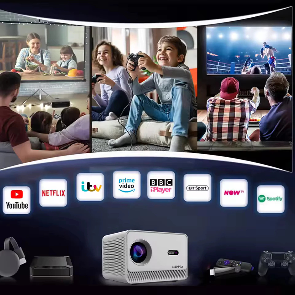 M10/M10 PLUS 4K Smart Projector | Android 11, LCD, Mini Portable ...