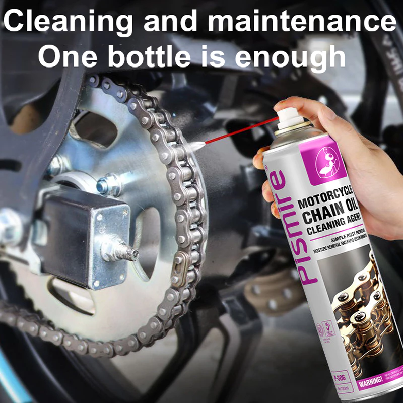 Motorcycle Chain Cleaning Spray Bike Chain Cleaner Anti-Rust Dust ...