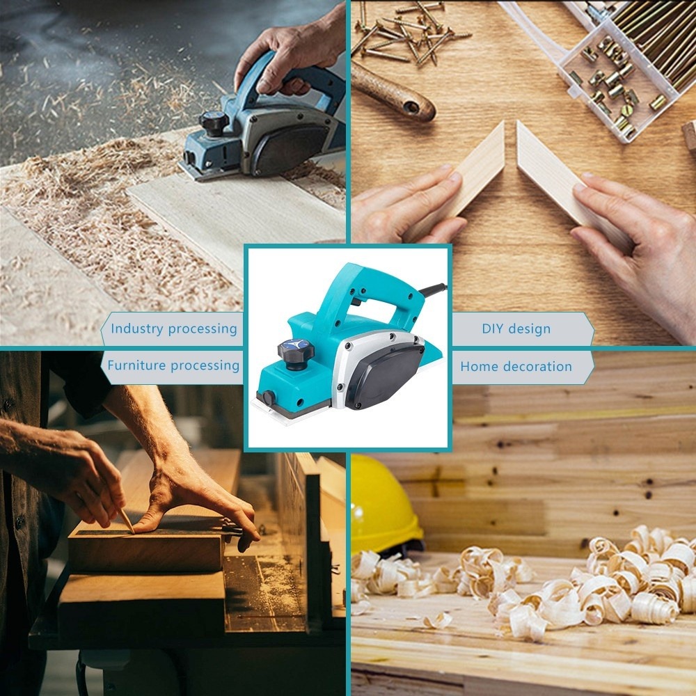 900W Power Planer Tool Electric Wood Planer Power Tool with Case ...