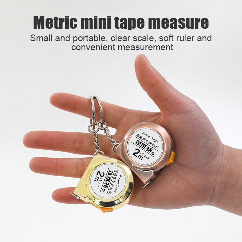 Hoba 2m Tape Measure Mini Keychain Measuring Tape Steel Measuring Tape ...