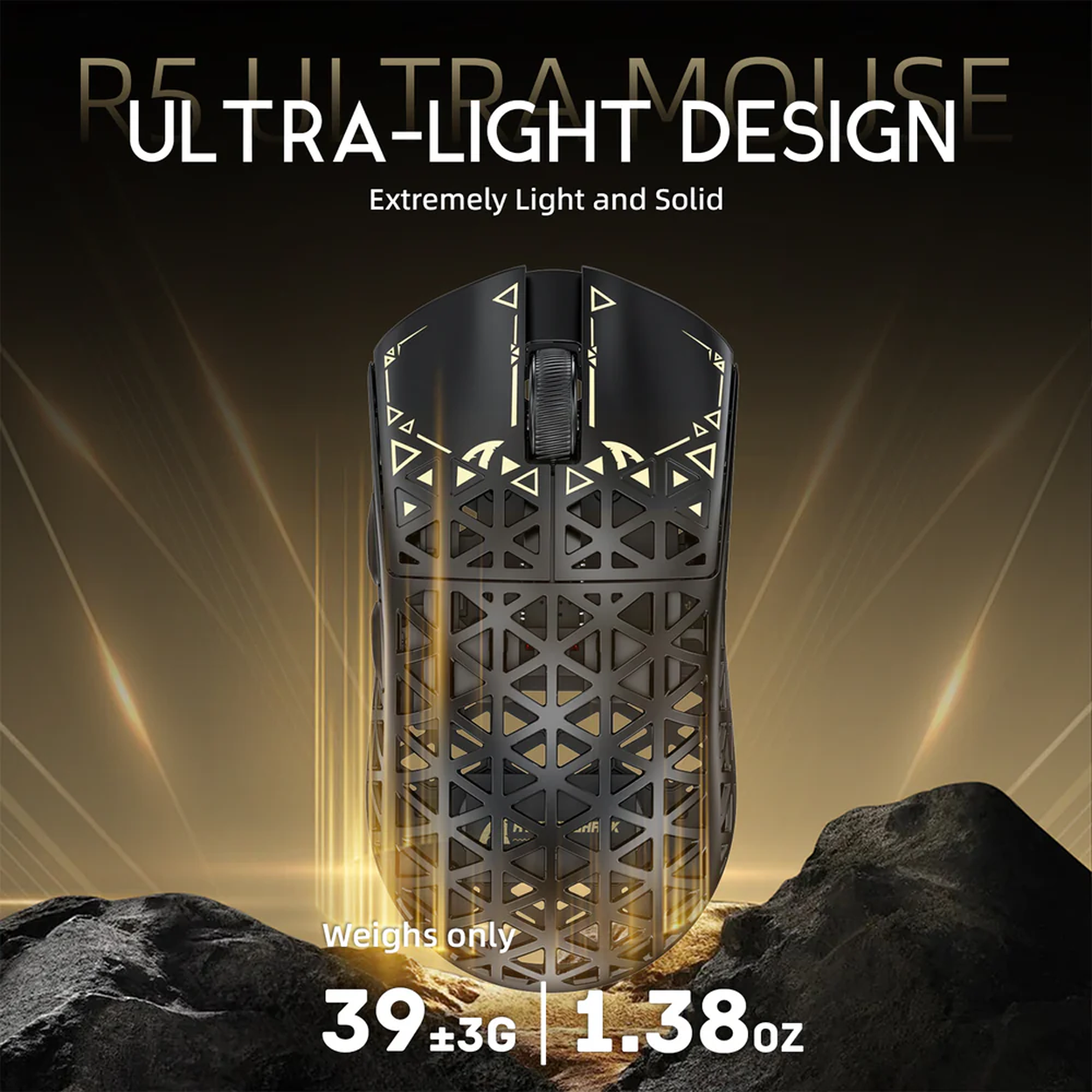 Attack Shark R5 Ultra Carbon Fiber Tri Mode Wireless Superlight 8K ...