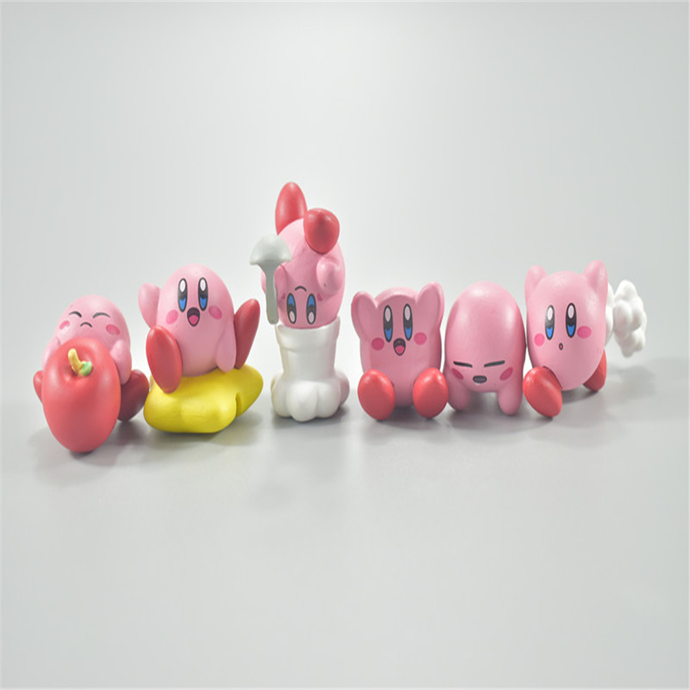 6Pcs/Set 4-8cm Kirby's Dream Land Figure Kirby Waddle Dee King PVC ...