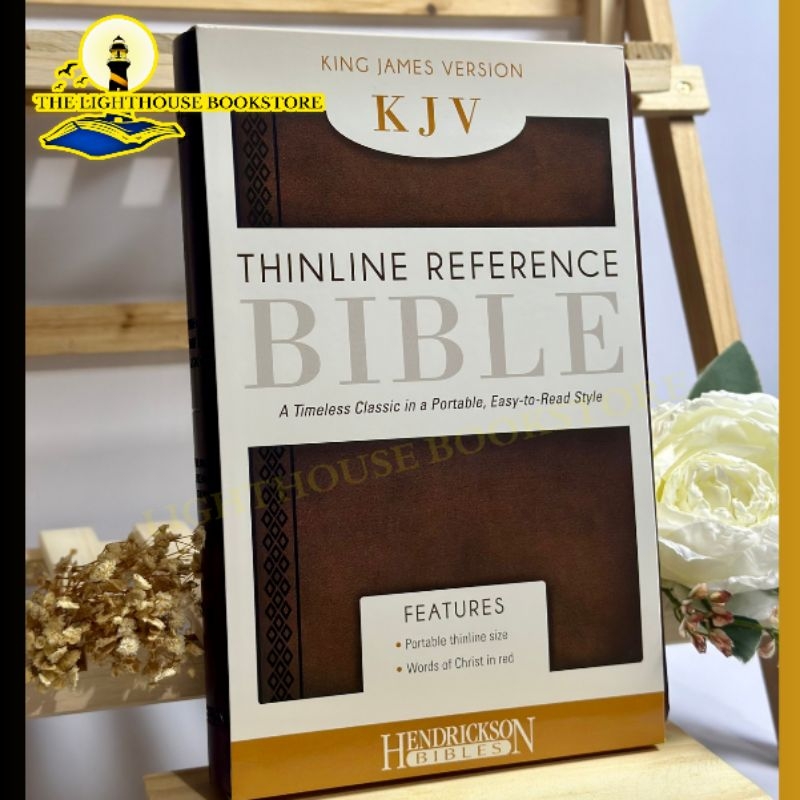 BROWN THINLINE REFERENCE BIBLE / KING JAMES BIBLE WITH CONCORDANCE ...