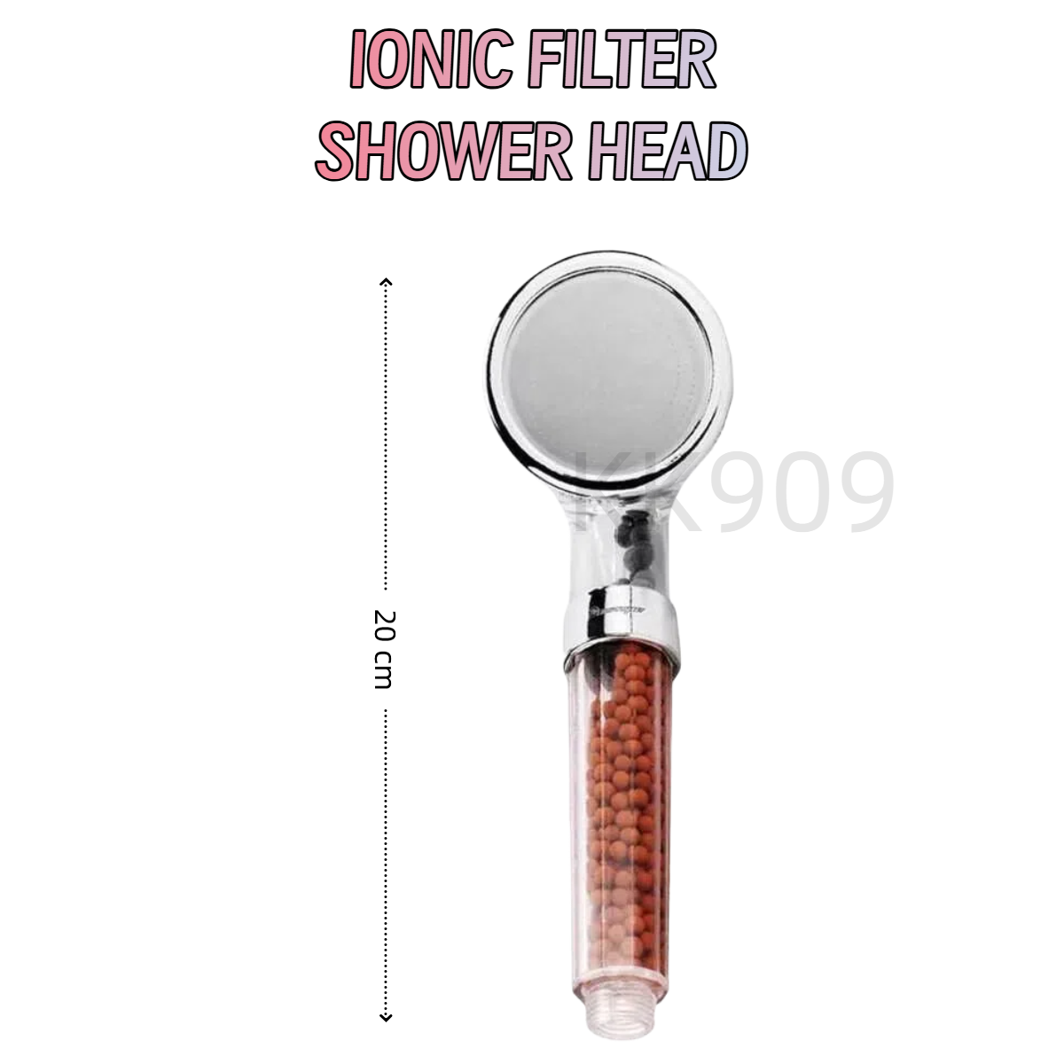 Ionic Filter Handheld Shower Head Only High Water Pressure Purifier ...