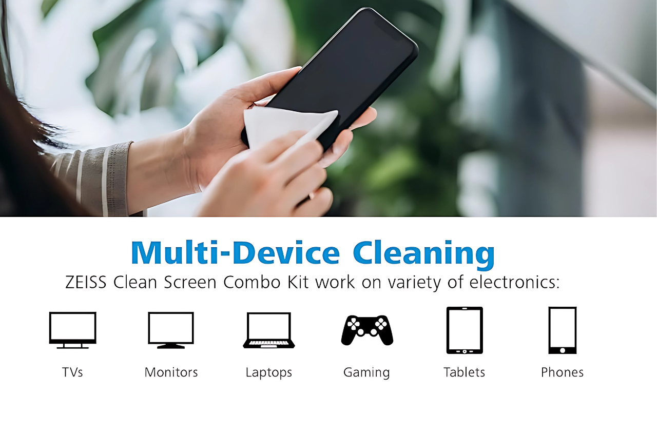 Zeiss Screen Cleaner Kit Spray Wipes for Phone Laptop MacBook TV Lens ...