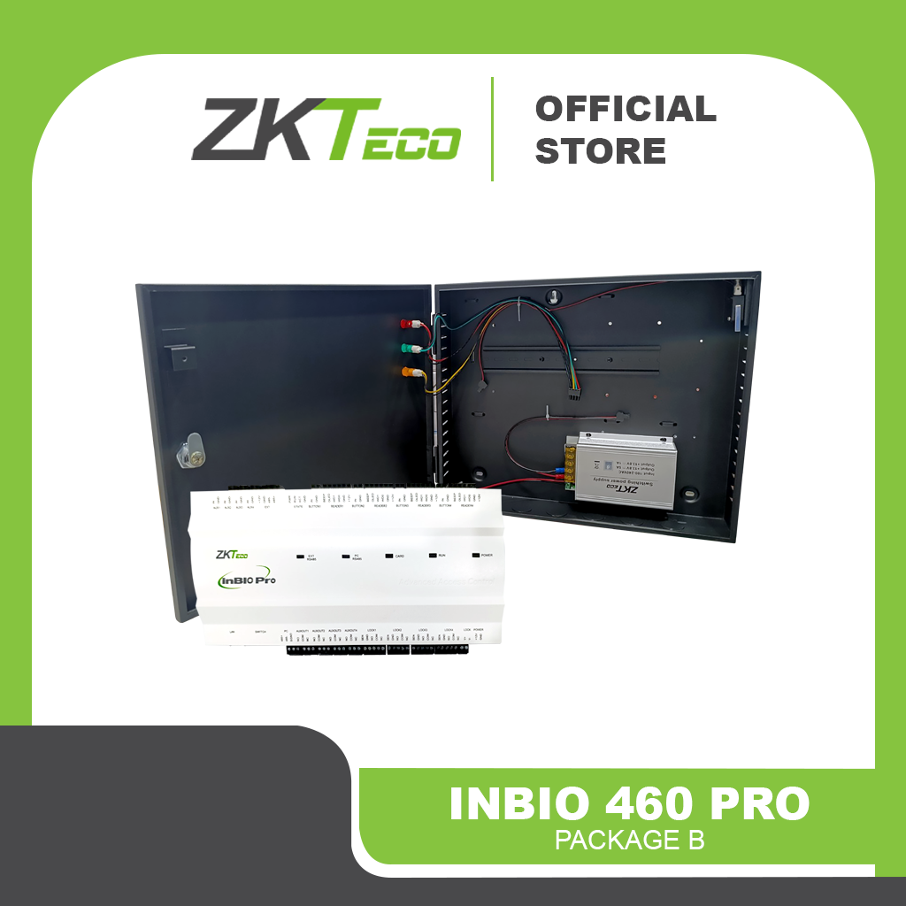 ZKTECO INBIO 460 PRO PACKAGE B Multi Door Access Control | Shopee ...