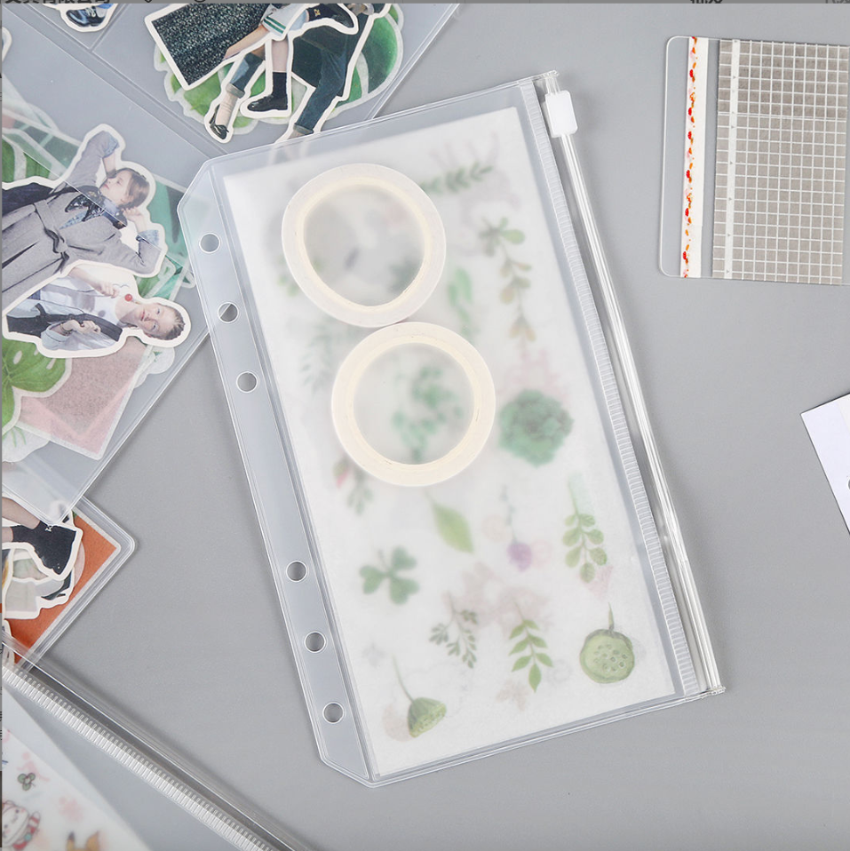 Envelope PVC A5/A6 bill bag,/pounch hand ledger organizer loose leaf ...