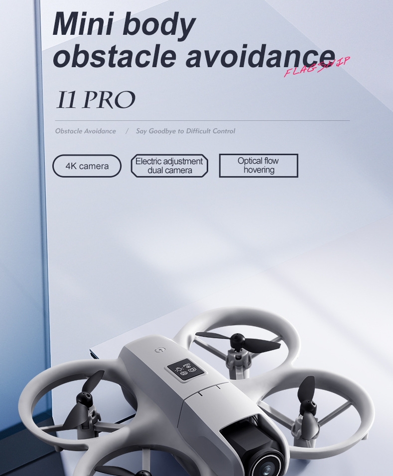 i1 PRO Drone Aerial Camera 4K RC Airplane Hovering Quadcopter Dual ...