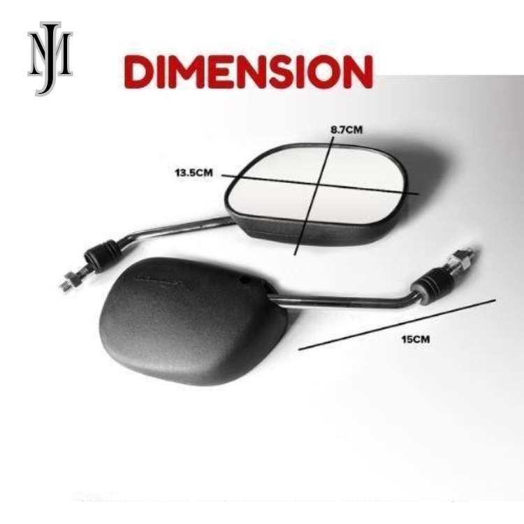 HONDA GIORNO JM Stock Side Mirror Chrome Stem Clear Lens Side Mirror ...