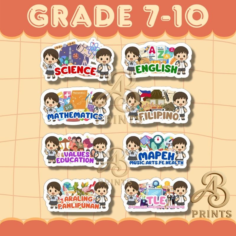 Subject Trending Name Labels Personalized Design 1 | Shopee Philippines
