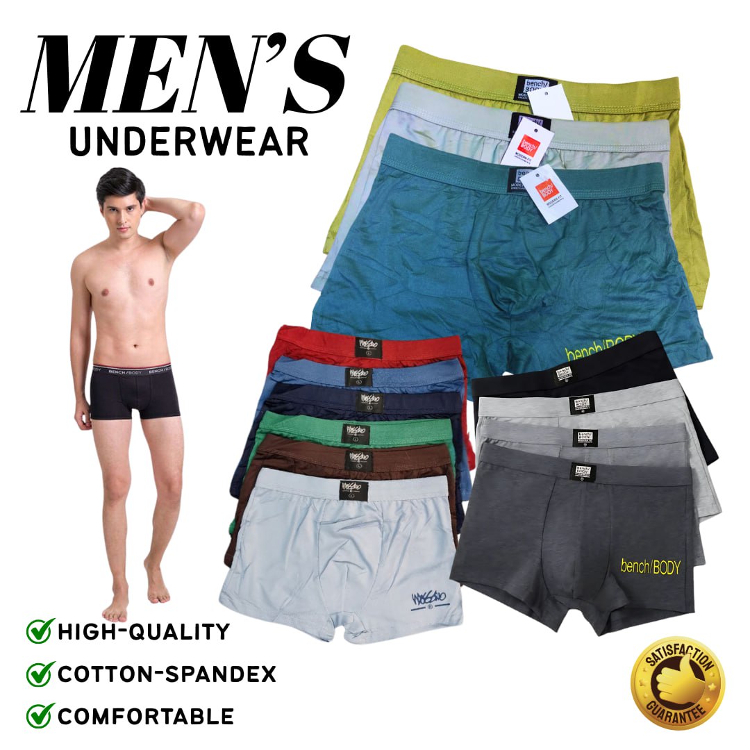 Boxer Brief for Men Bench Mossimo Cotton Spandex Men's Underwear Random ...