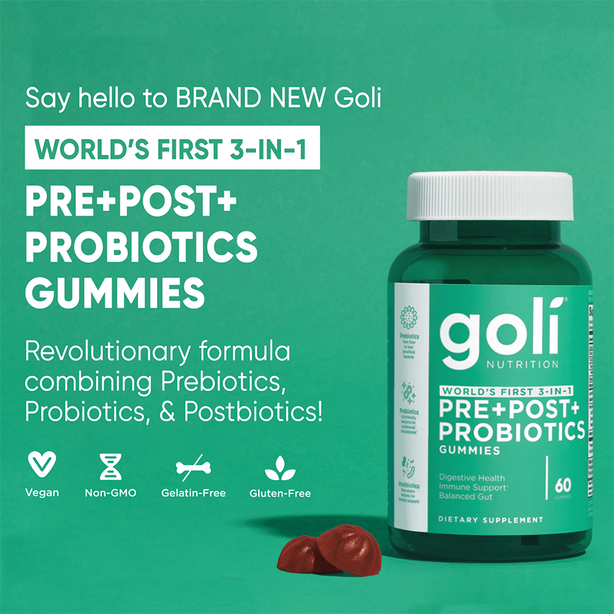 [NEAR EXPIRY: 08-2025] Goli Nutrition World's First 3-in-1 Pre+Post ...