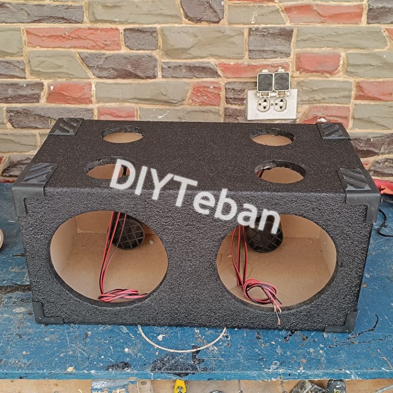 Dual 8 Inch Ported 3 Way with Mid and Tweeter Slot Affordable All in ...