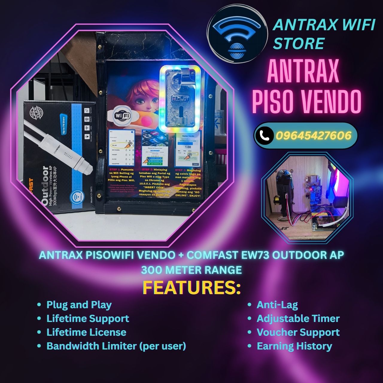 COMFAST EW73 WIFI VENDO (PISOWIFI) | Shopee Philippines