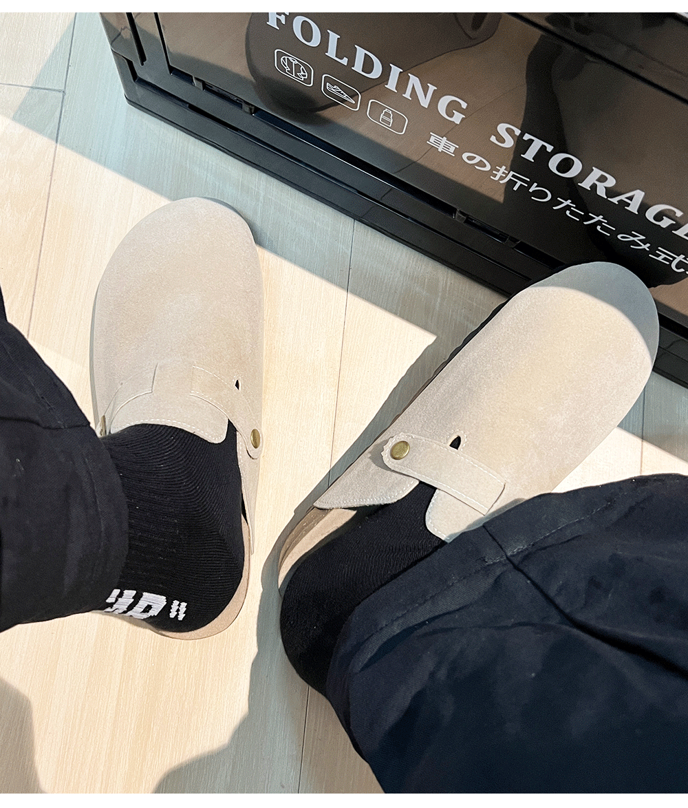 YOTO Soft Footbed Clogs Flat Sandals For Women Men Casual Buckle Baotou ...