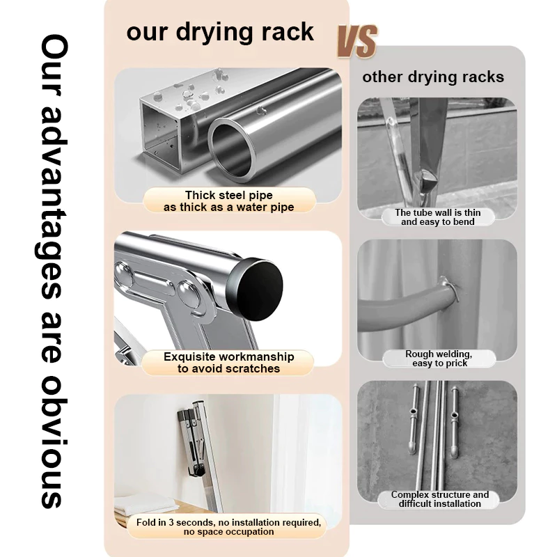 Movable Drying Rack Foldable Sampayan Stainless Steel Foldable ...