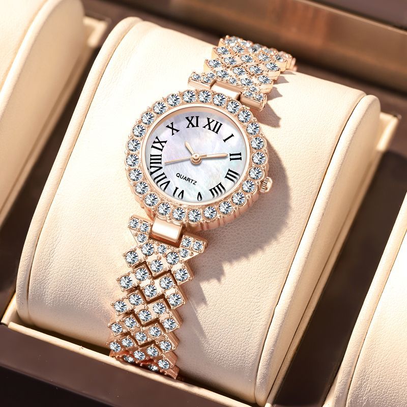 2025 Fashion Diamond Watch Inlaid Women Watch Bracelet Women's ...