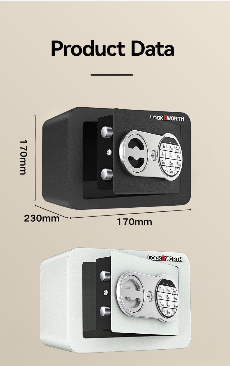 DELI X LOCKSWORTH Safe Deposit Box Money Box With Lock And Key ...