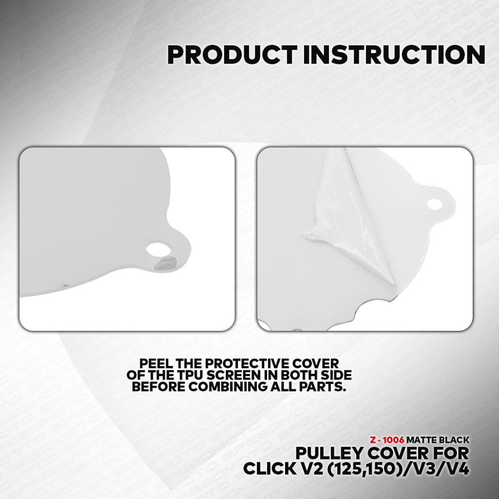 CLICK V2 / CLICK V3 / CLICK V4 PULLEY COVER WITH TRANSPARENT SCREEN FOR ...