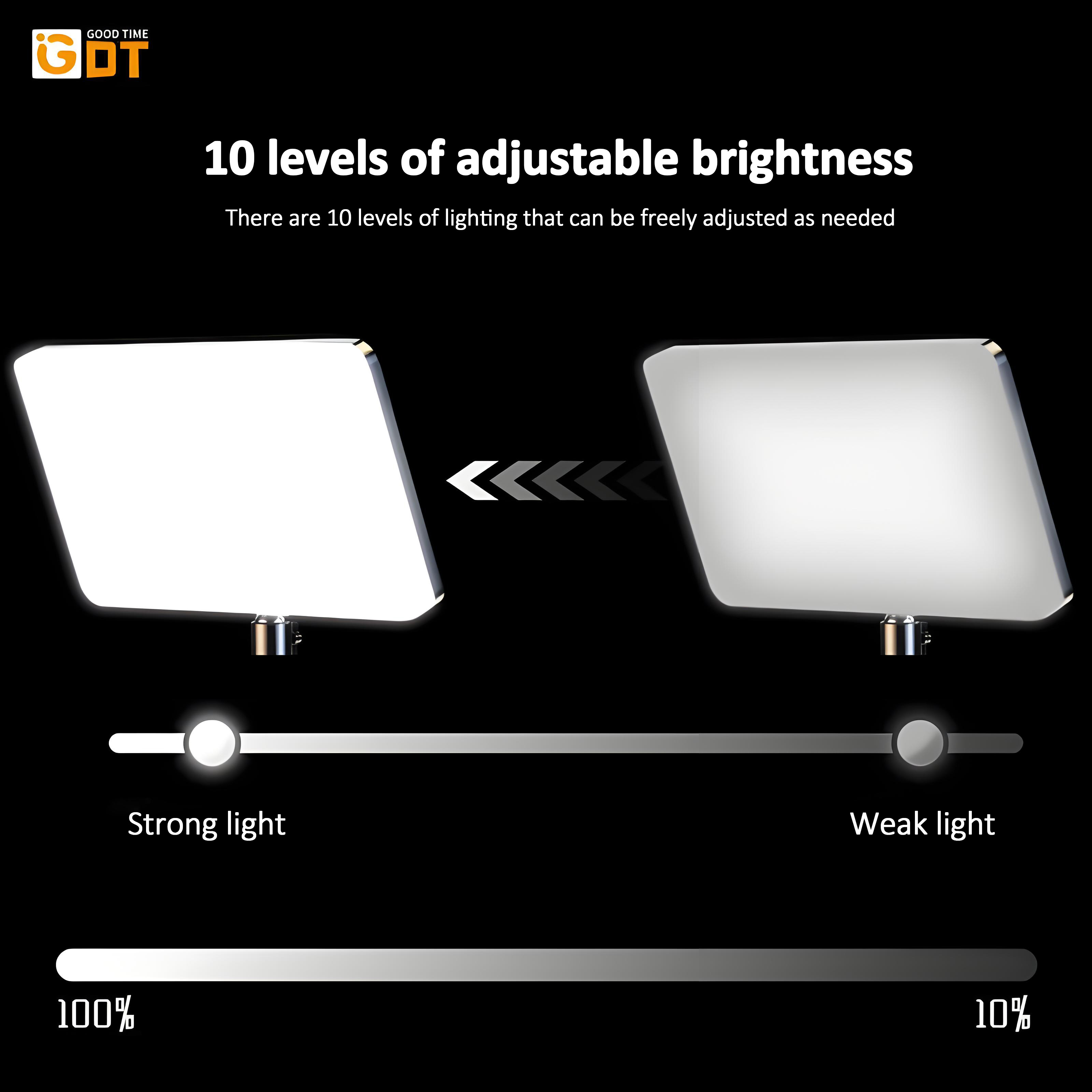 GDT 11 inch LED Video Panel Fill Light Photography Lamp Ultra Bright ...
