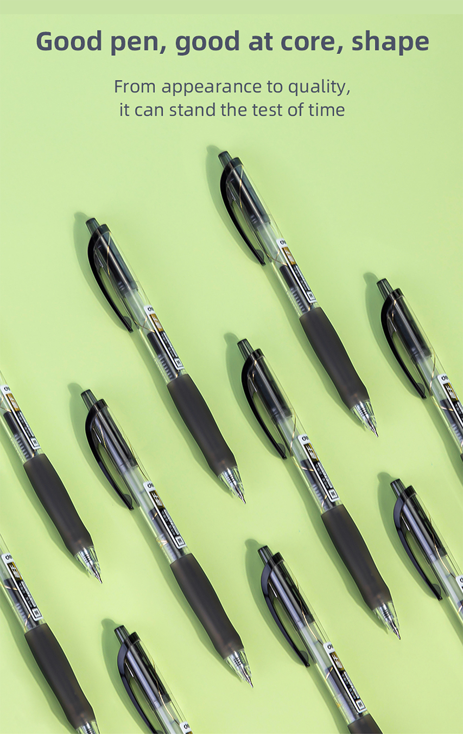 Deli S60-B Retractable Gel Pen 0.5mm Black | Shopee Philippines