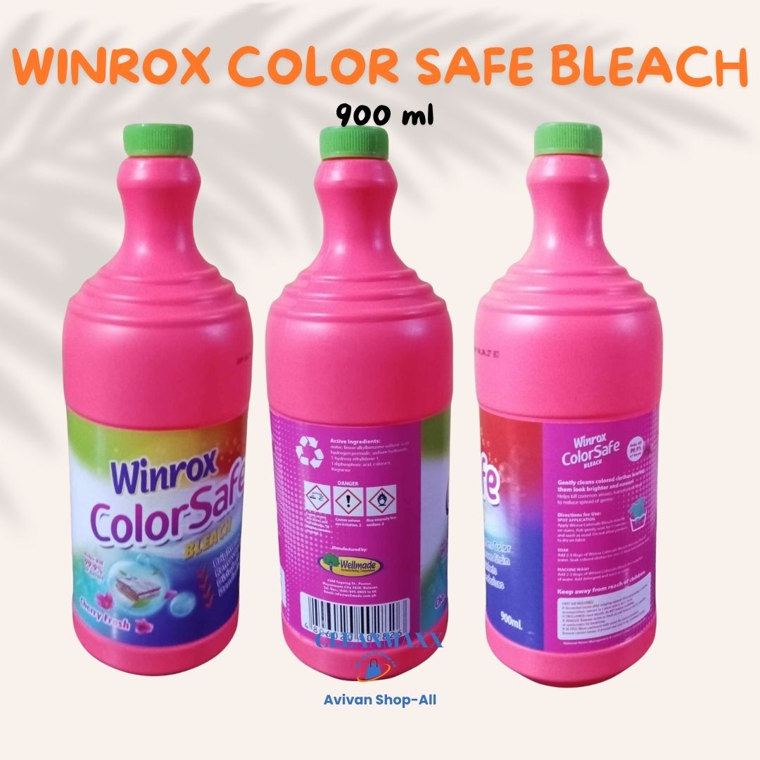 Winrox Color Safe Bleach 900ml | Cherry Fresh Scent | Shopee Philippines