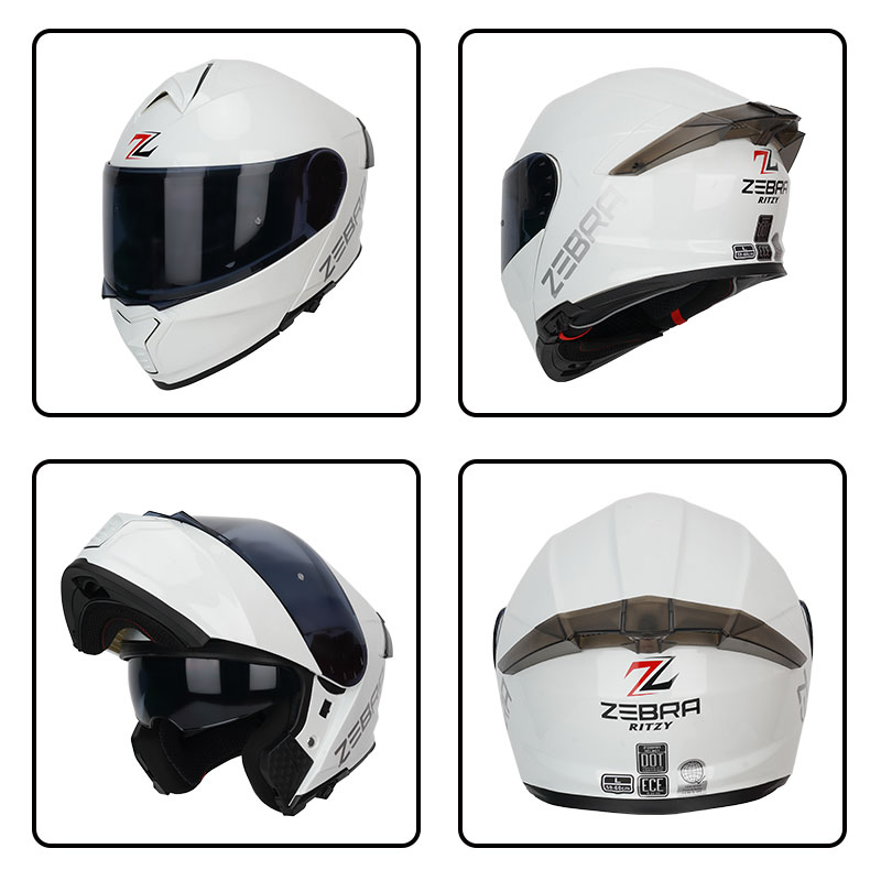 𝗕𝗣𝗦 ZEBRA A113 Ritzy Modular Helmet Full Face Motorcycle Helmet For Men ...