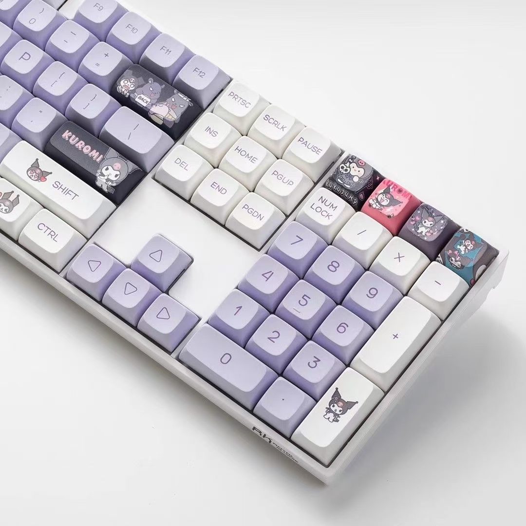 144 Keys Kuromi Keycaps PBT MOA Profile for Gateron Cherry MX Switches ...