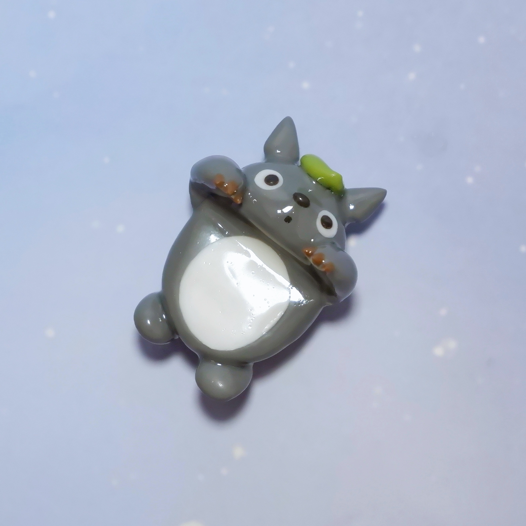 Studio Ghibli Totoro Jiji Calcifer Handmade Polymer Clay Phone Hipper ...