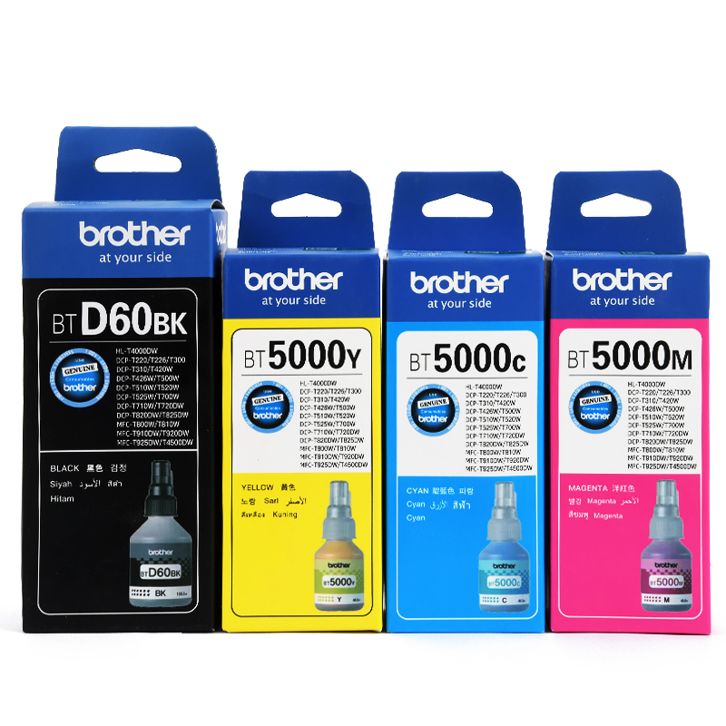 Genuine Brother BTD60BK Ink Black BT5000 Ink DCP-T220 T420W T520W ...