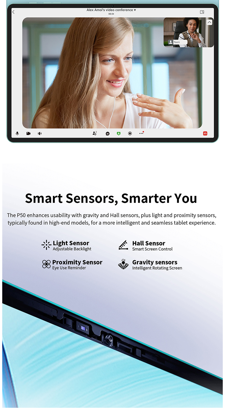 Teclast P50 25New 11" Android 15 Tablet 20GB(8+12) + 128GB Dual SIM ...