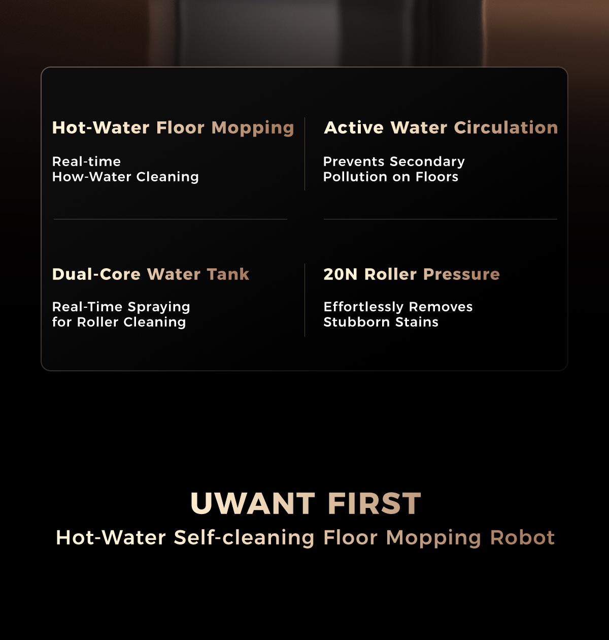 [NEW] UWANT U300 Robot Vacuum Cleaner 13kPa Hot Water Circulation Mopping Real-time Self ...