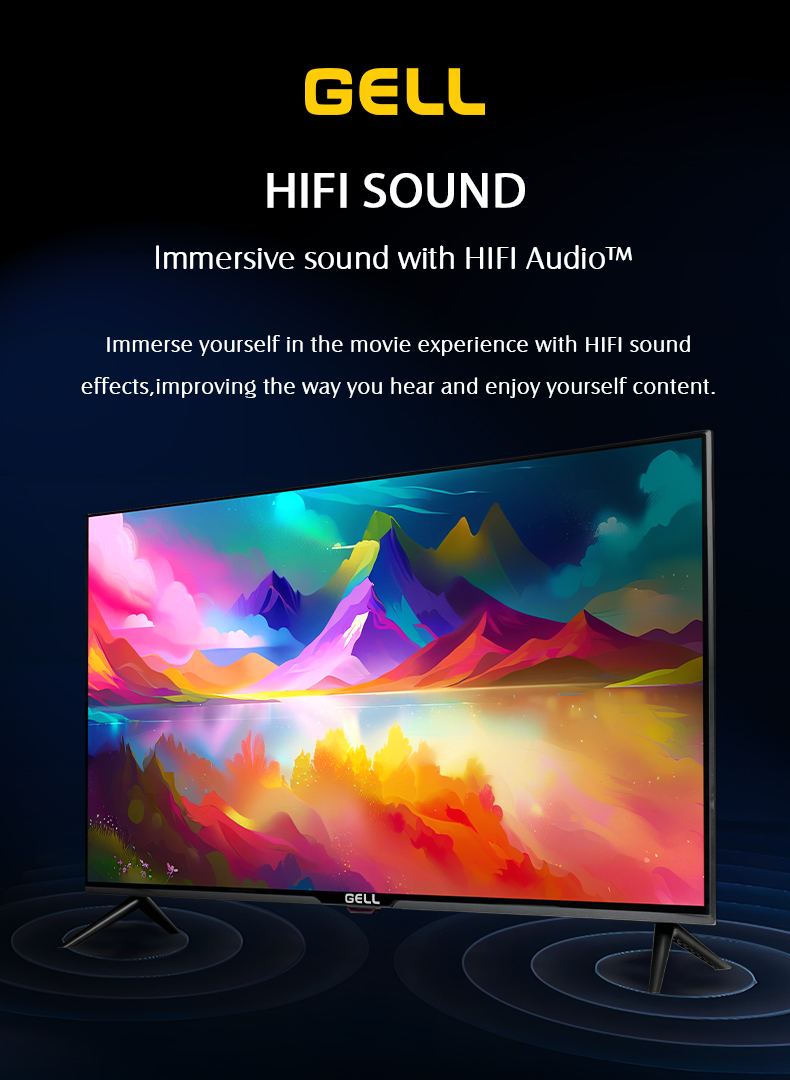 Gell Smart TV 55 Inch LED 43 Inch Android Smart TV Flat Screen ...