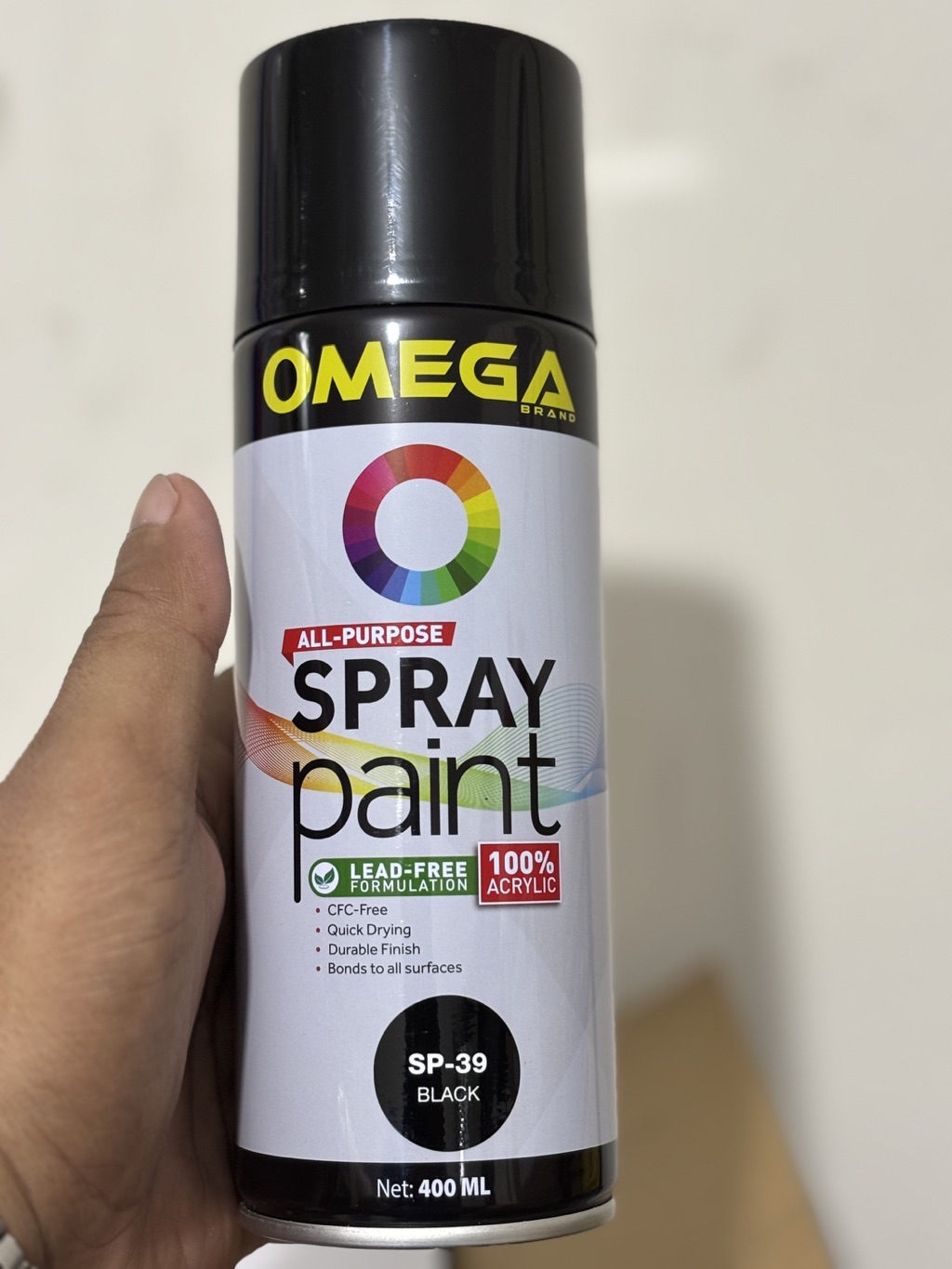 Omega Spray Paint Black 400ML | Shopee Philippines