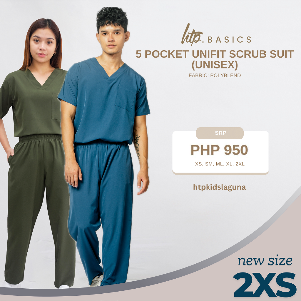 HTP Basics - 5 Pocket Unifit Scrub Suit (Unisex) | Shopee Philippines