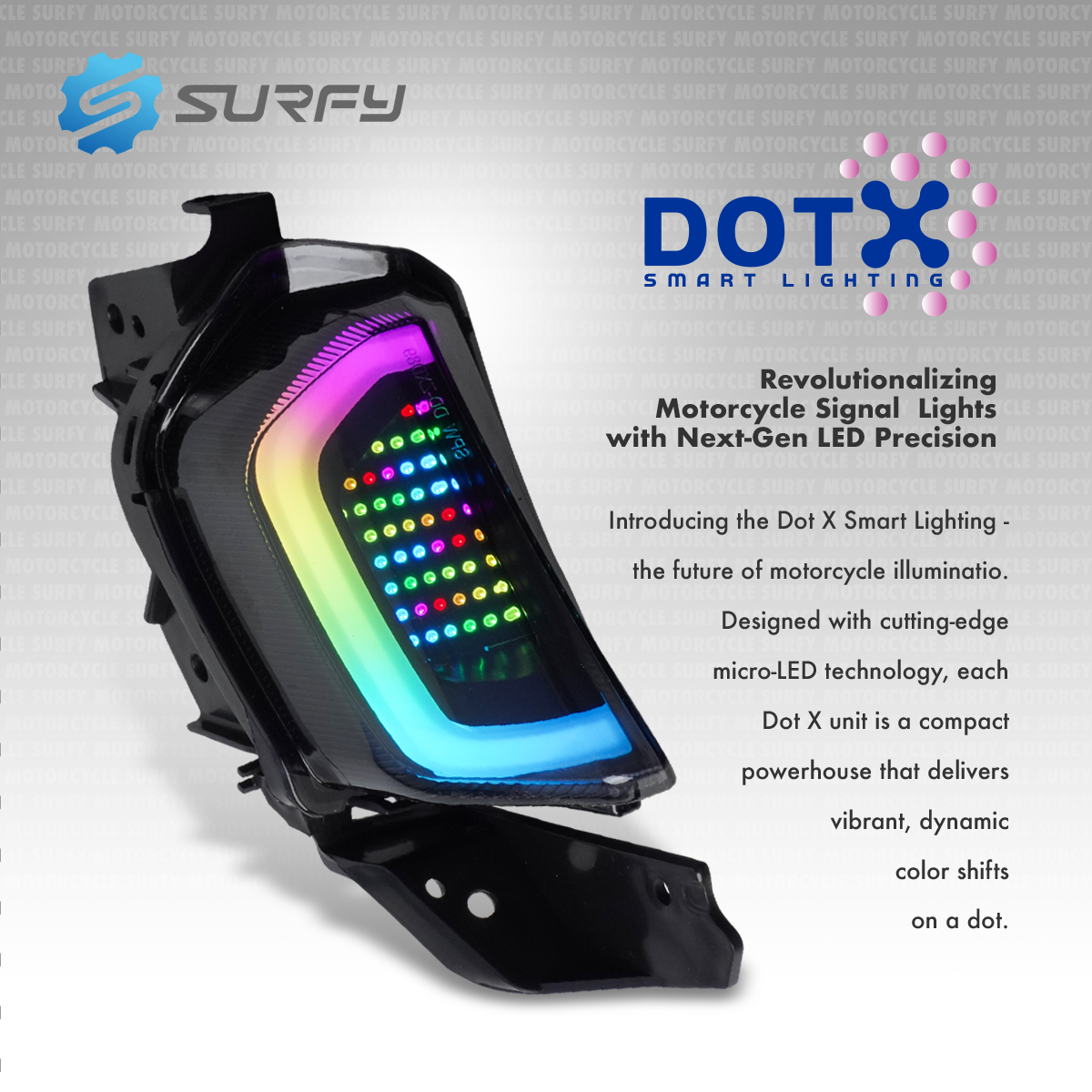 SharkPower Nmax V2 Dot X Signal Light Smart LED Smartphone App ...