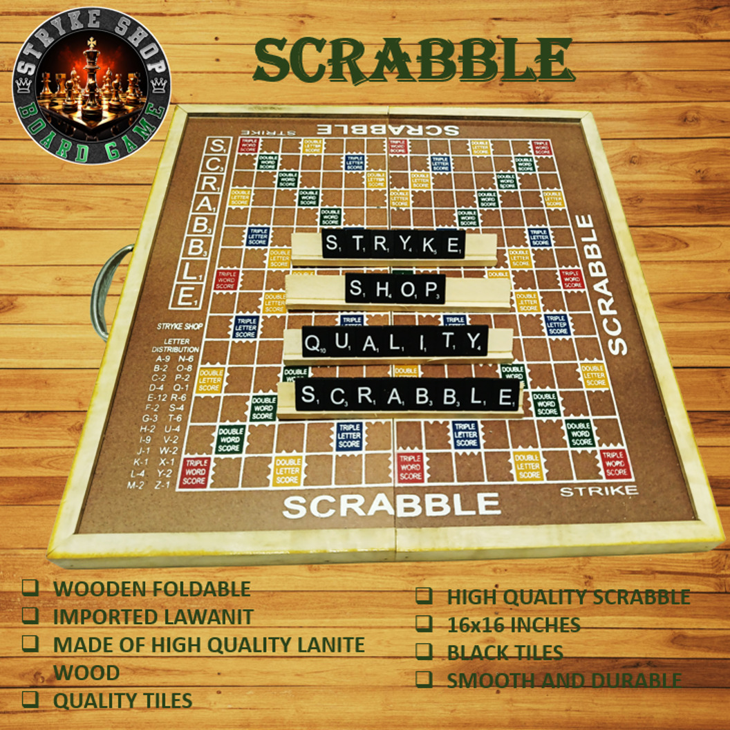 Wooden Scrabble boardgames with complete Tiles (Quality Materials ...