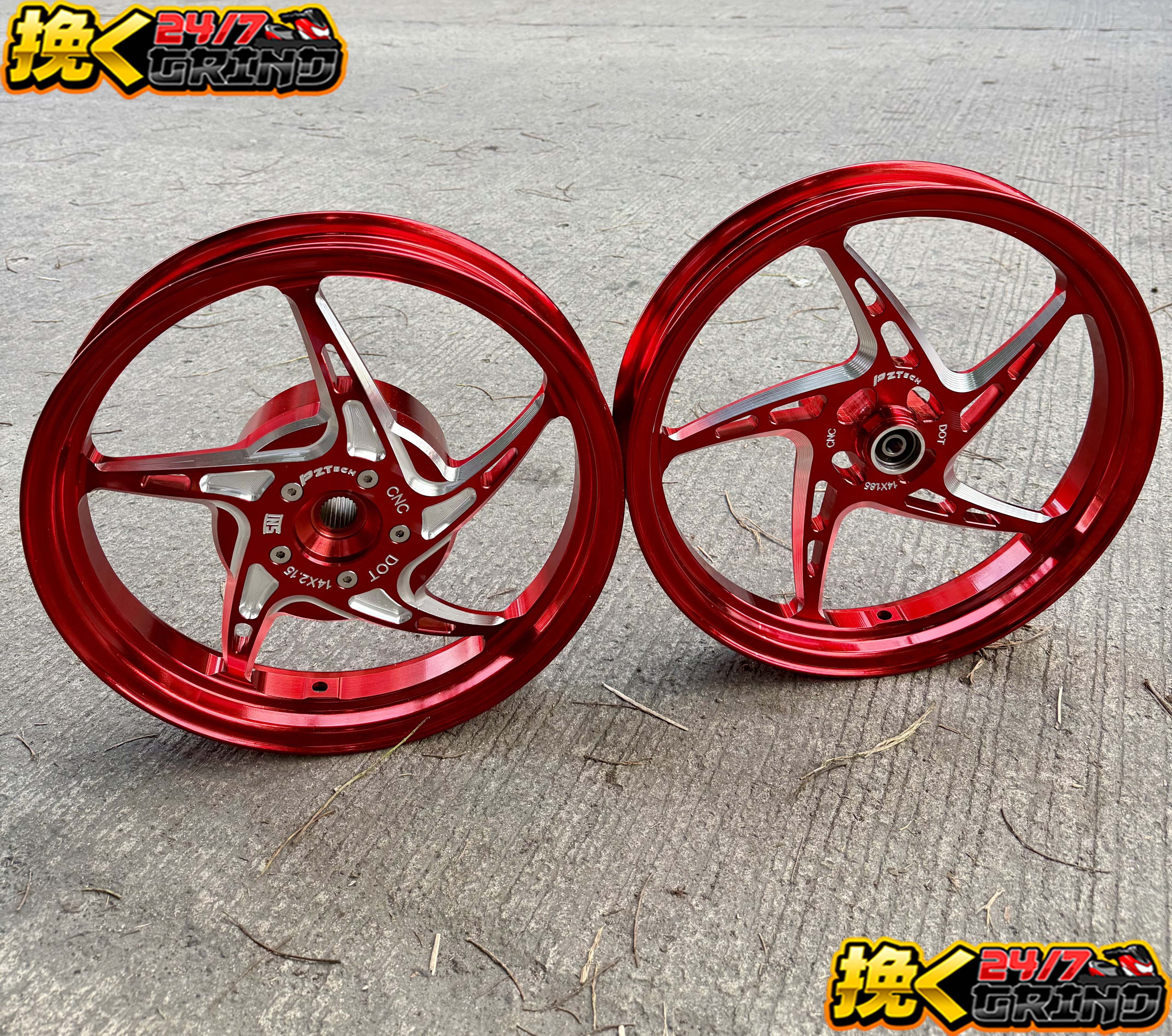 PZ TECH CNC Mags 14s For Honda Click 125 / 150 Indo Concept | Shopee ...
