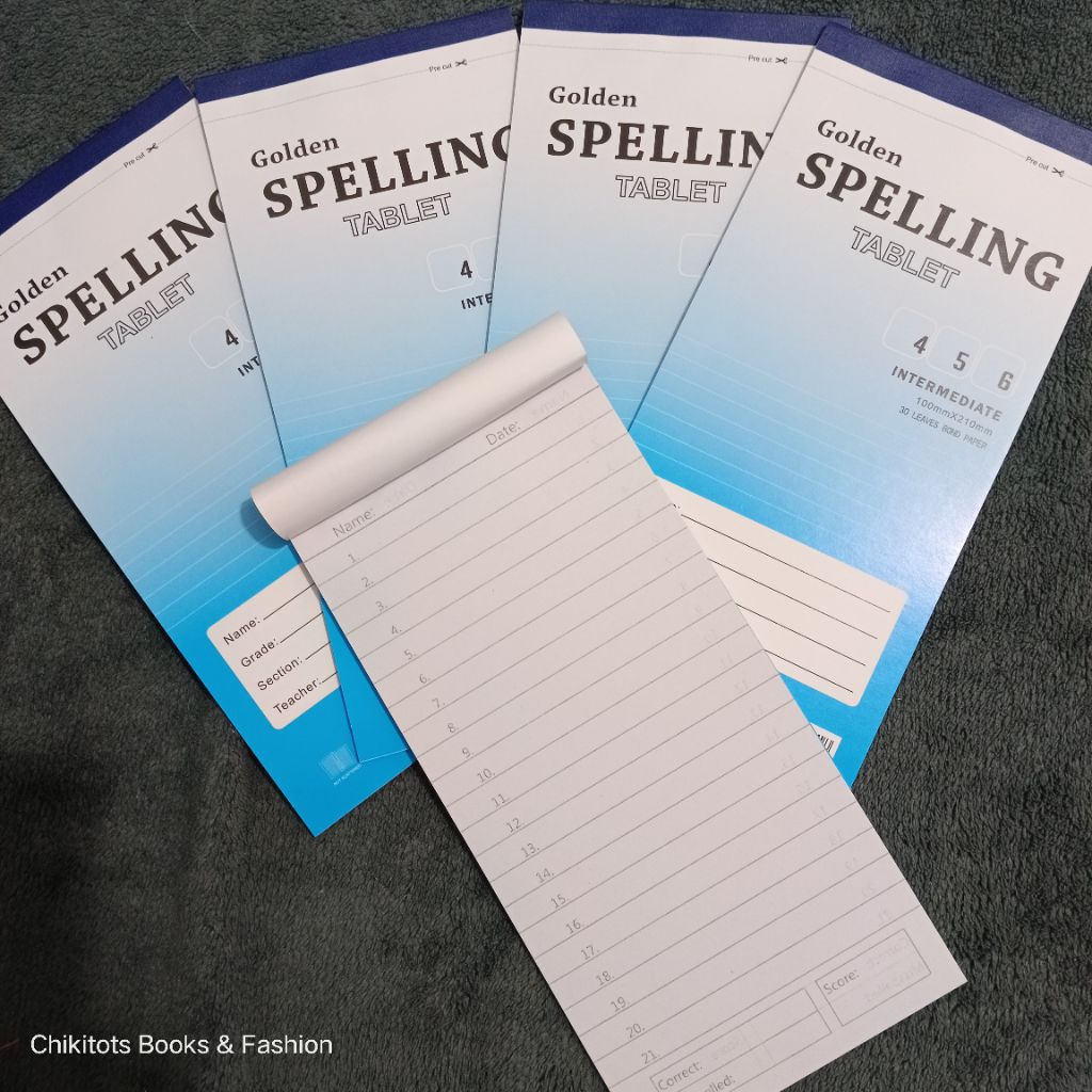 Spelling Booklet for primary and intermediate Grade 1,2,3 50lvs 4,5,6 ...