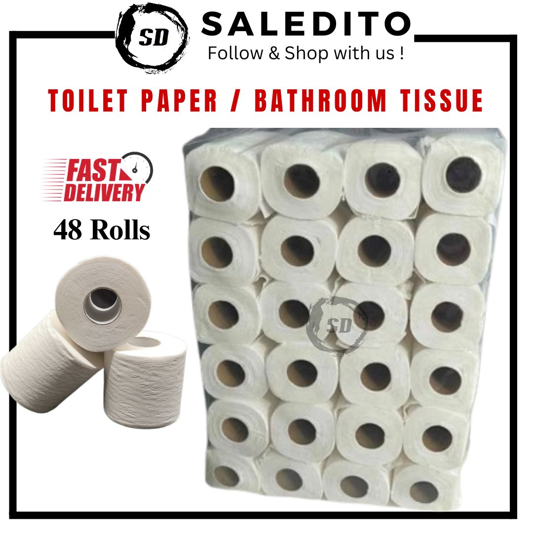 Bathroom Tissue / Toilet Paper 48 rolls 3 ply 300 sheets 16 / 48 Rolls ...