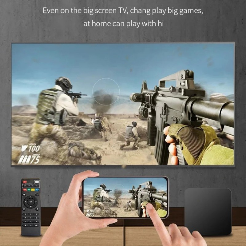 Smart TV Box MXQ-PRO Android TV Box 2.4G 5G Dual WiFi 4K HD Video Media ...