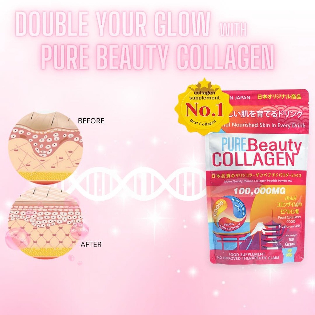Luxcent & PureBeauty Collagen Combo - Japan PBC Powder w/ CoQ10 ...