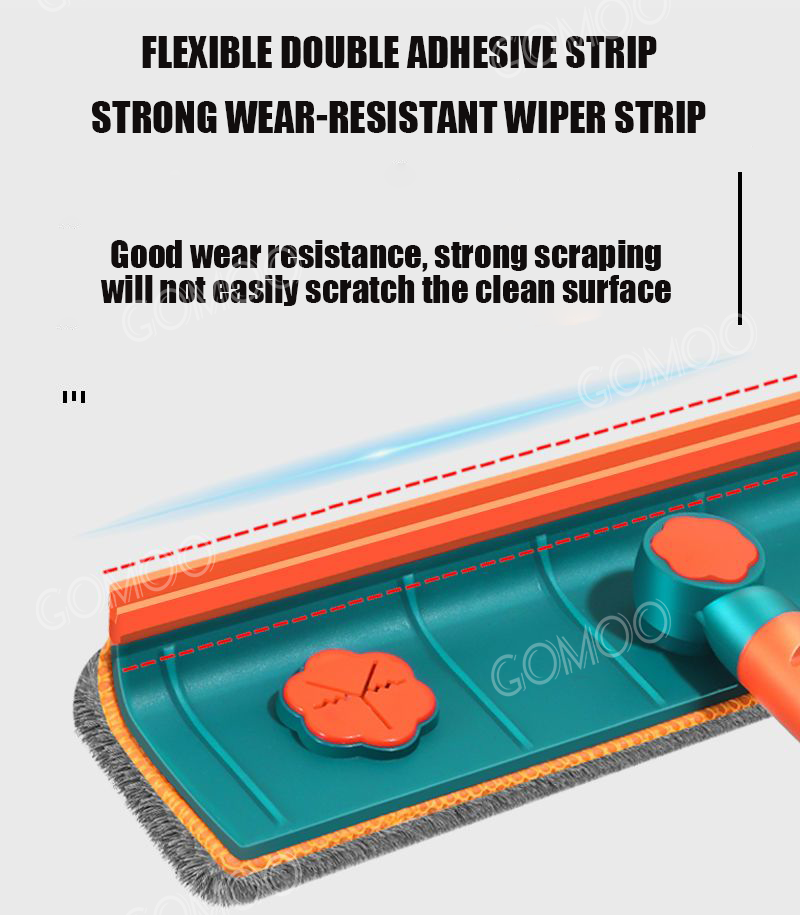Window Mop Window Cleaner Dual Action Scraper Sponge for Streak Free ...