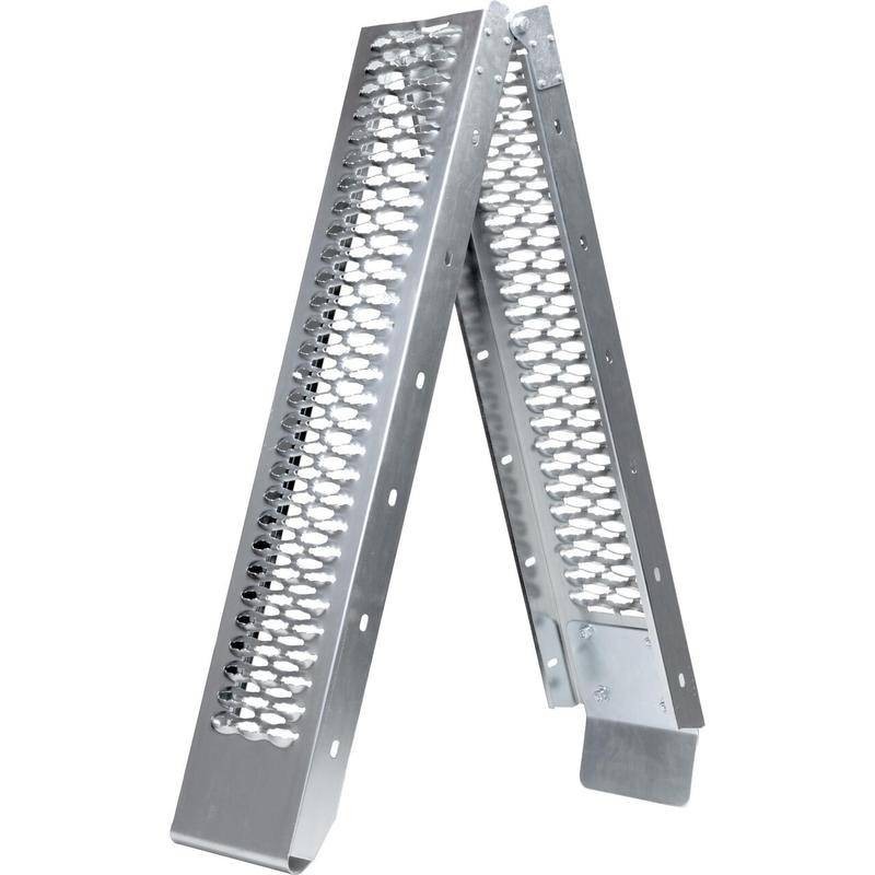 2PC Heavy Duty Foldable Car Ramp Motorcycle Steel Ramp Electric Scooter ...